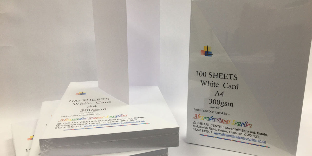 White Craft Card 300gsm | Alexander Paper Supplies